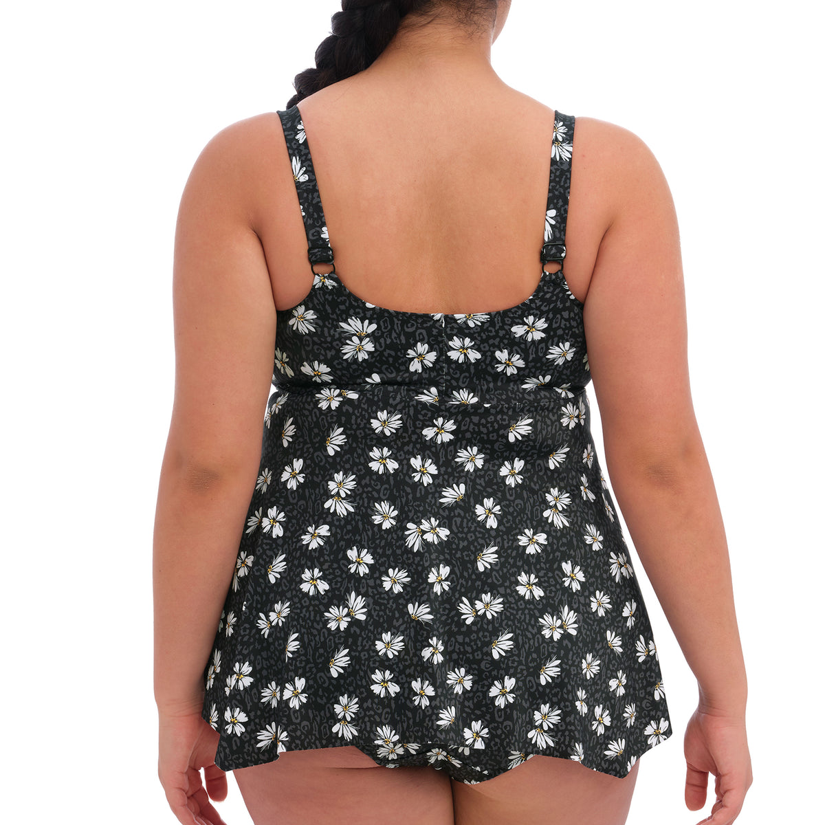 Plain Sailing Non Wired Moulded Tankini - Black Daisy – Capri Body