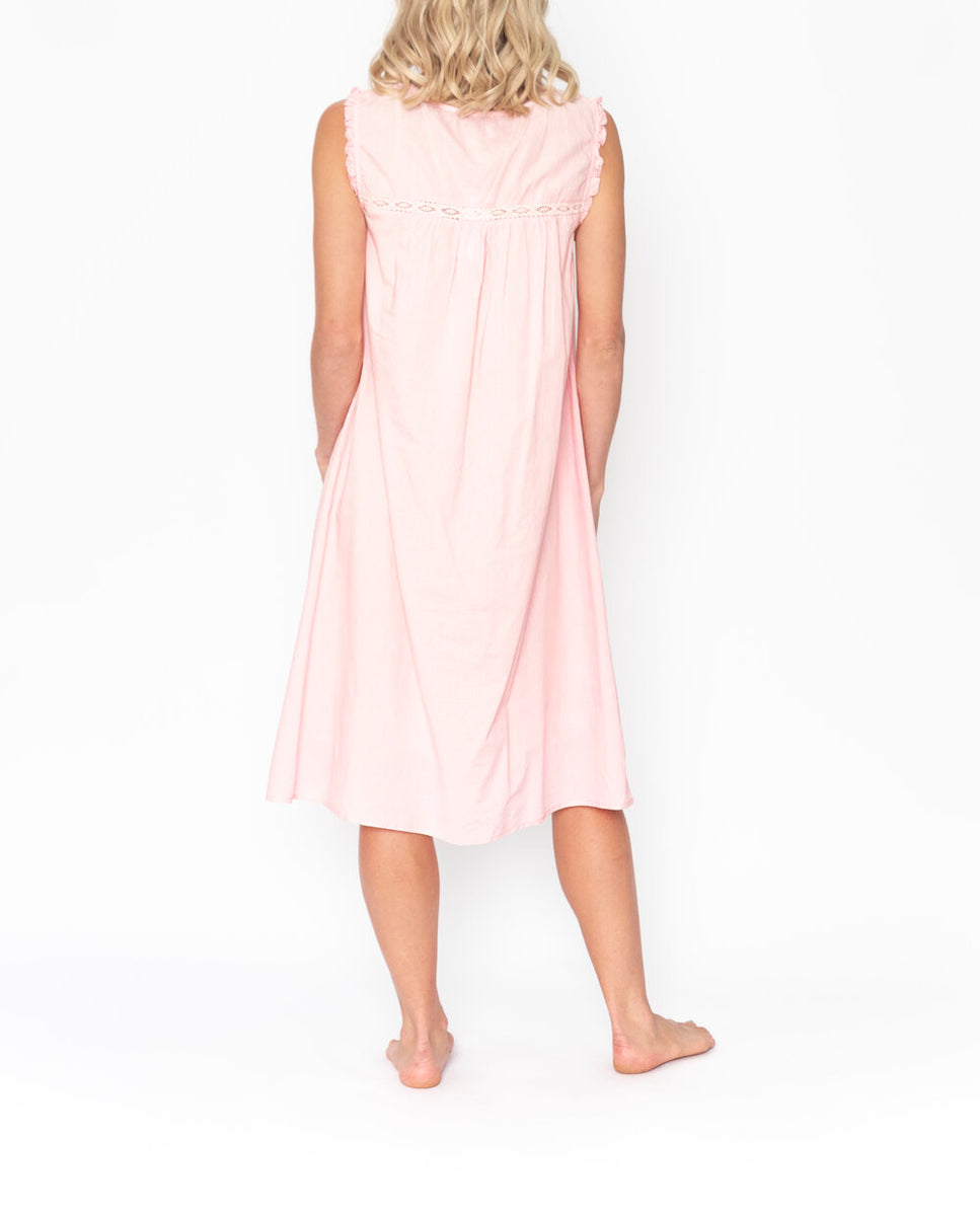 Swadha Sleeveless Nite - Pink – Capri Body